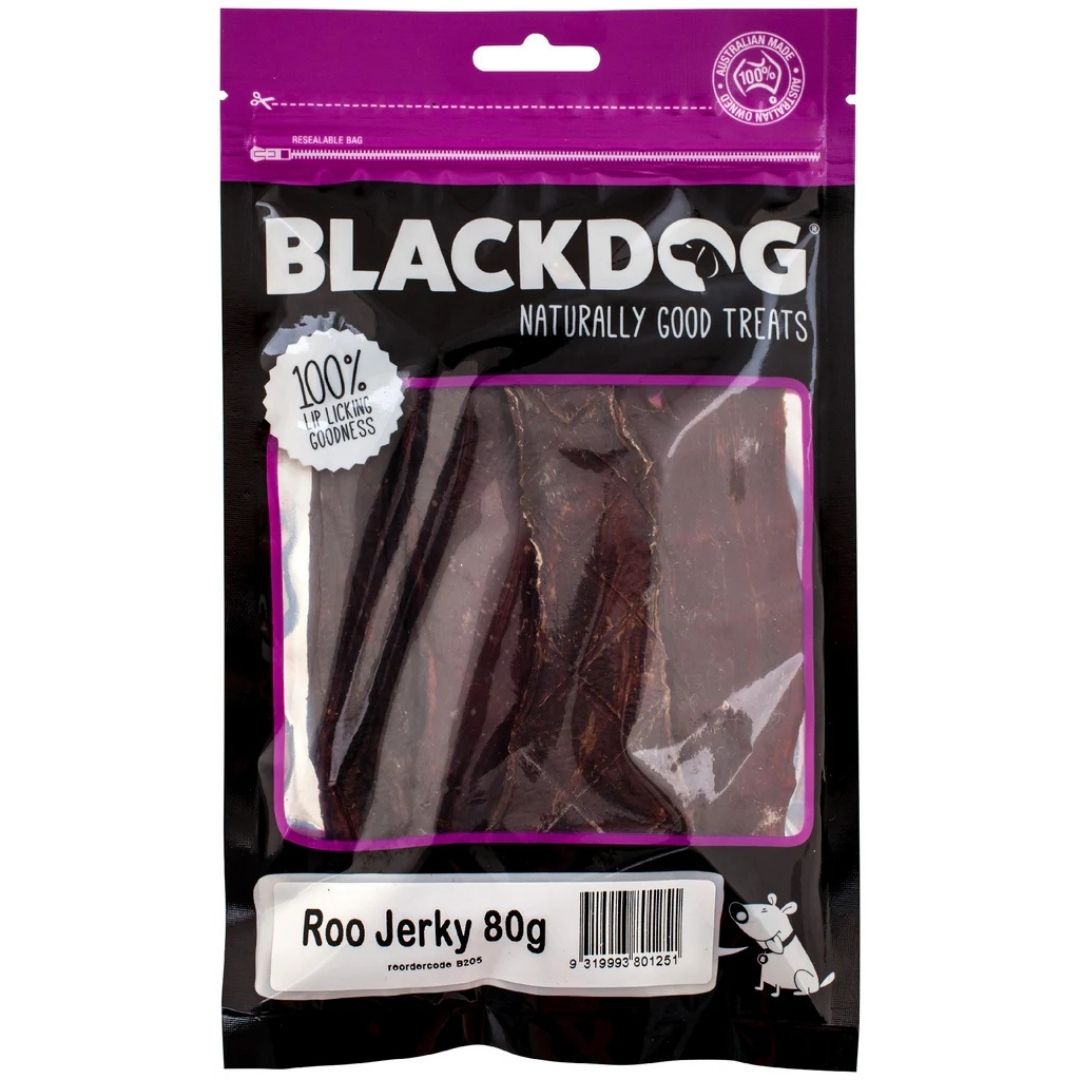 BlackDog Roo Jerky 80g – PET DESTINATION