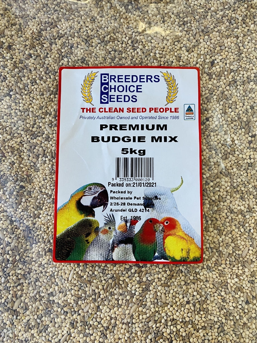 Breeders Choice Premium Budgie Mix 5kg – PET DESTINATION